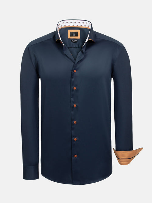 The Renzo Non Iron Navy Shirt – Wam Denim The Renzo Non Iron Navy Shirt – Wam Denim